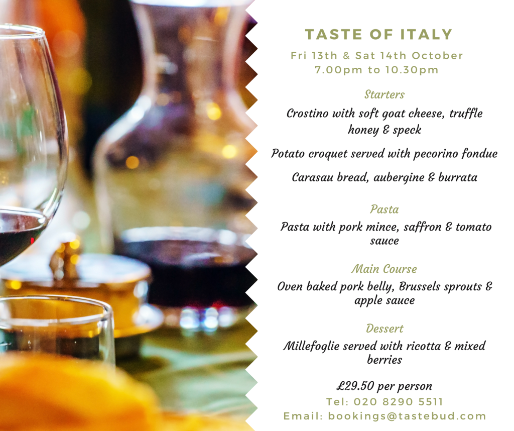 Italian Evenings – Taste Bud